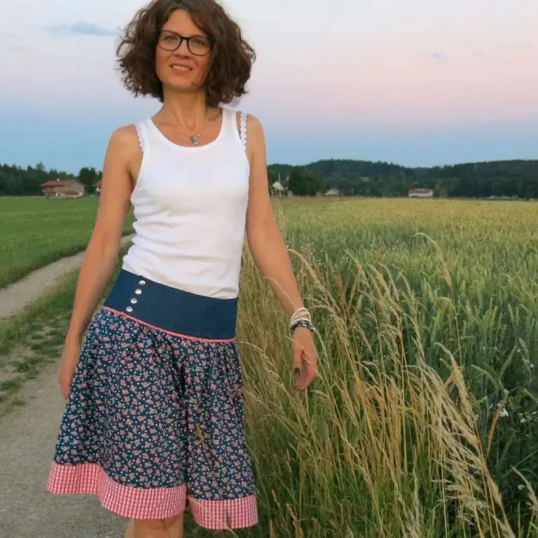 Nähpaket Rock Lisbetta rosé-jeans ️ Freuleins